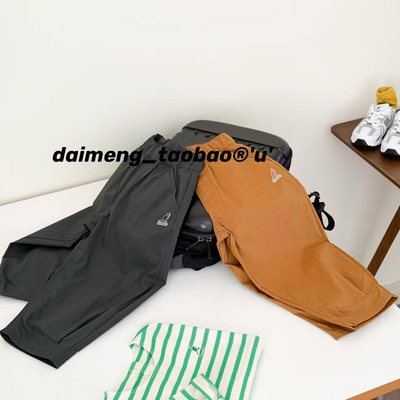 100-155码出口韩秋款男女童中大童两色松紧腰休闲宽松薄款萝卜裤