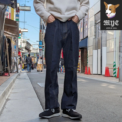 KAPTAIN SUNSHINE 5P Zipper Front Denim Pants 复古水洗牛仔裤