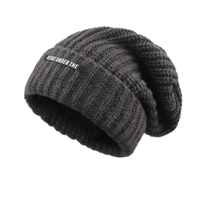 宽松巨大毛线针织帽韩版百搭冬潮