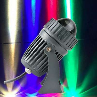 led一束光射灯聚光超远程户外防水3w超亮七彩外墙 激光光柱投光灯