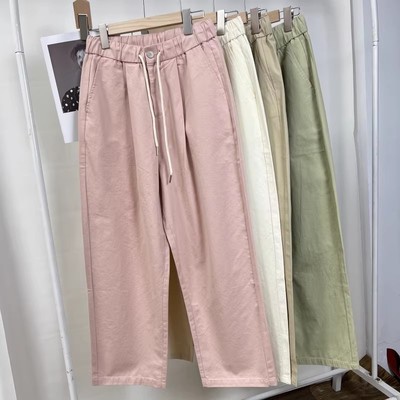 外贸女装高品质休闲裤春秋款长裤