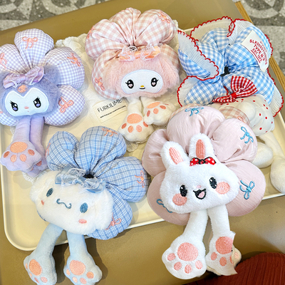 儿童可爱充棉立体猫兔发圈