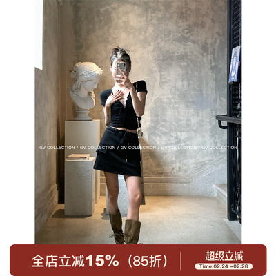 万能搭工装棉质半身裙裤