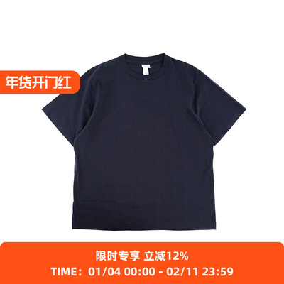 YAECA T-shirts unisex天然染色高支天竺棉男女中性款圆领短袖T恤
