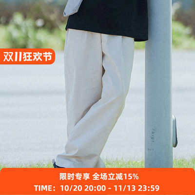 PRIMEE直筒休闲纯色长裤