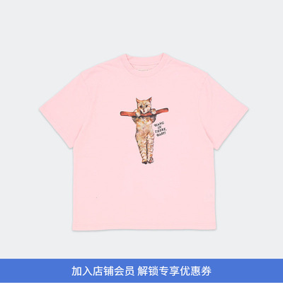 Story mfg GRATEFUL TEE SS 男女中性款英伦风小猫圆领短袖T恤