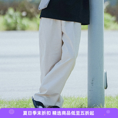 PRIMEE直筒休闲纯色长裤