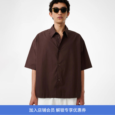 STUDIO NICHOLSON SHIRT - SHORT SLEEVE 男装宽松廓形短袖衬衫