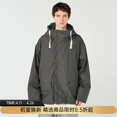 nanamica Hooded Deck Jacket 男女款机能性面料宽松廓形连帽夹克