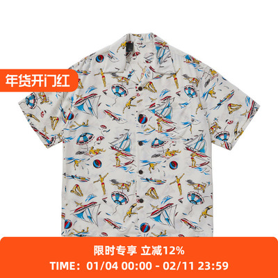 N.HOOLYWOOD廓形夏威夷短袖衬衫