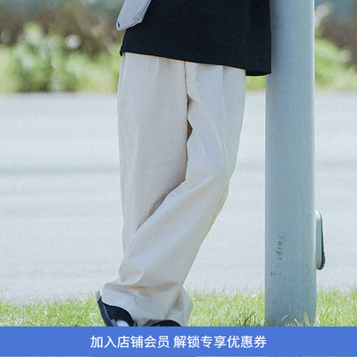 PRIMEE直筒休闲纯色长裤