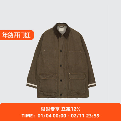 YOKE Denim Coverall Half Coat 牛仔廓形工装大衣外套