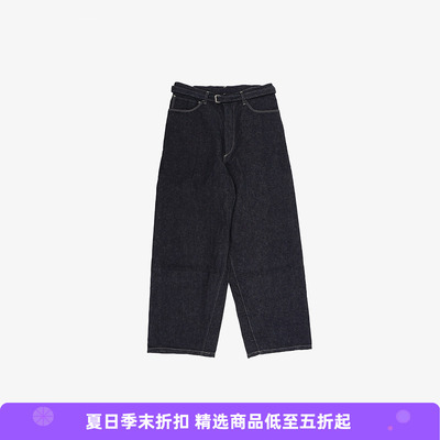 blurhms 12.9oz Denim Bias Belted Pants 立体剪裁牛仔裤