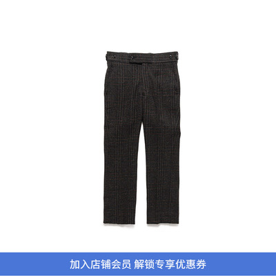 Needles复古羊毛休闲长裤