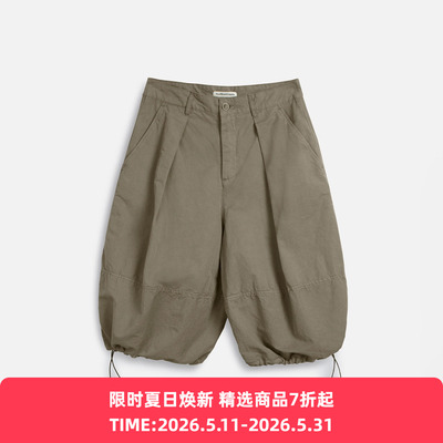 YMC SALBA SHORT 男女装有机棉阔腿中裤 短裤