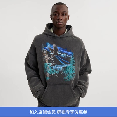 HOLZWEILER印花连帽卫衣