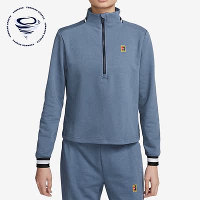 耐克女子网球立领运动拉链卫衣