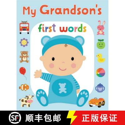 【3-4周达】精装 First Words Grandson [9781789790719]
