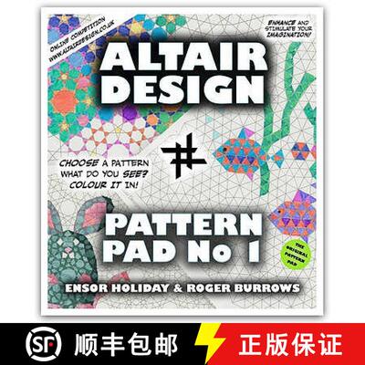 【3-4周达】Altair Design Pattern Pad: Geometrical Colouring Book [9781907155000]