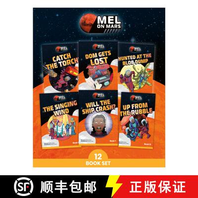 【3-4周达】Phonic Books Mel on Mars: Decodable Books for Older Readers (CVC, Consonant Blends and Con... [9780593842447]