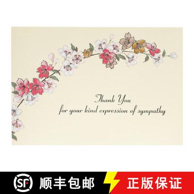 【3-4周达】Sympathy Floral Thank You Notes (Stationery, Note Cards, Boxed Cards) [9781441334121]