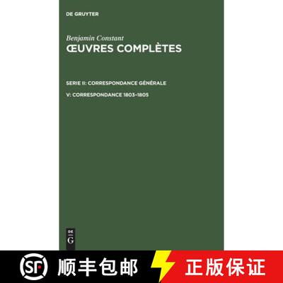 【3-4周达】精装 OEuvres completes, V, Correspondance 1803-1805 [9783484504554]