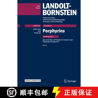 【3-4周达】精装 Porphyrins - Spectral Data of Porphyrin Isomers and Expanded Porphyrins (1st ed. 2015) [9783662472231]