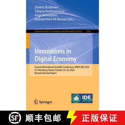 【3-4周达】Innovations in Digital Economy: Second International Scientific Conference, SPBPU IDE 2020... [9783030848446]