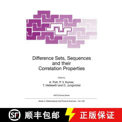 【3-4周达】精装 Difference Sets, Sequences and their Correlation Properties: Proceedings of the NATO ... [9780792359586]