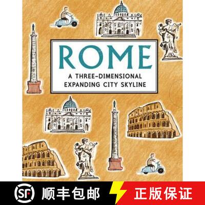 【3-4周达】精装 Rome: Panorama Pops [9781406340327]