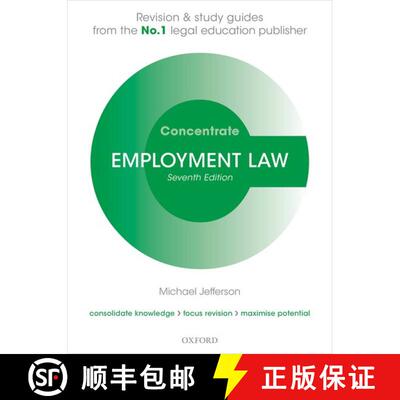 【3-4周达】Employment Law Concentrate: Law Revision and Study Guide [9780198871323]