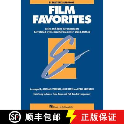 【3-4周达】Film Favorites: Baritone Saxophone [9780634086977]
