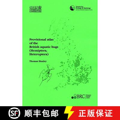 【3-4周达】Provisional Atlas of the British Aquatic Bugs (Hemiptera, Heteroptera) [9781870393676]