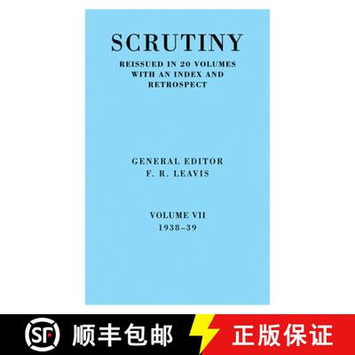 【3-4周达】Scrutiny: A Quarterly Review vol. 7 1938-39: - 1938-39 [9780521067768]