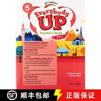 【3-4周达】Everybody Up: Level 5: Teacher's Book Pack [9780194635660]