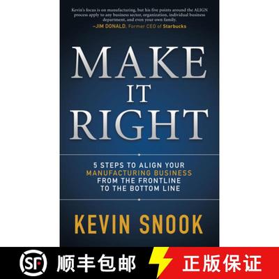 【3-4周达】Make It Right : 5 Steps to Align Your Manufacturing Business from the Frontline to the Bot... [9781683506706]
