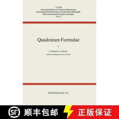 【3-4周达】Quadrature Formulae [9783034858373]