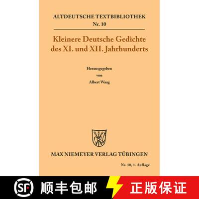 【3-4周达】Kleinere Deutsche Gedichte des XI. und XII. Jahrhunderts [9783110500653]