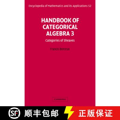【3-4周达】Handbook of Categorical Algebra: Volume 3, Sheaf Theory: - Sheaf Theory [9780521441803]