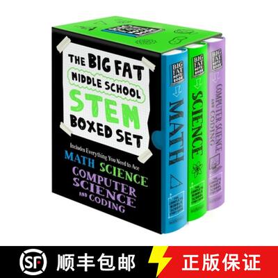 The Big Fat Middle School Stem 3-Book Boxed Set: Includes Everything You Need to Ace Math, Science, a... [9781523535576]