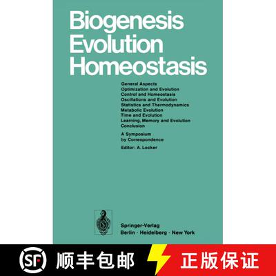 【3-4周达】Biogenesis Evolution Homeostasis : A Symposium by Correspondence [9783540061342]