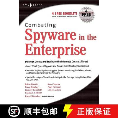 【3-4周达】Combating Spyware in the Enterprise: Discover, Detect, and Eradicate the Internet's Greate... [9781597490641]