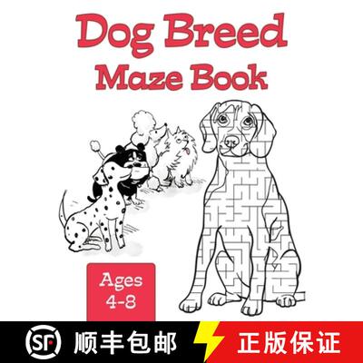 【3-4周达】Dog Breed Maze Book [9798992567137]