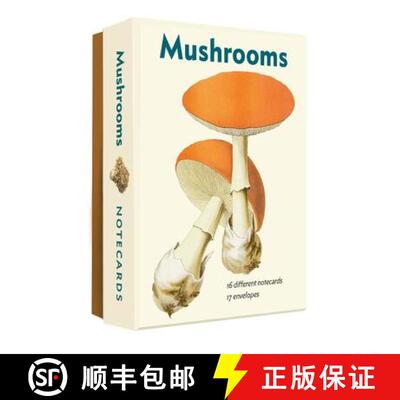 【3-4周达】Mushrooms Detailed Notecard Set: An Abbeville Notecard Set [9780789254634]