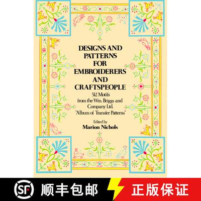 预订 Designs and Patterns for Embroiderers and Craftspeople [9780486230306]
