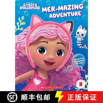 【3-4周达】Mer-Mazing Adventure (Gabby's Dollhouse Headband Book #2) [9781546133131]