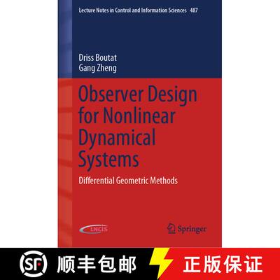 【3-4周达】精装 Observer Design for Nonlinear Dynamical Systems : Differential Geometric Methods [9783030737412]