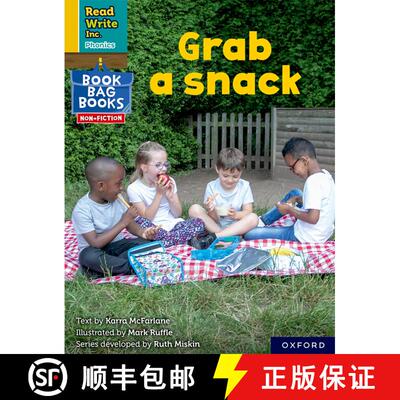【3-4周达】Read Write Inc. Phonics: Grab a snack (Yellow Set 5 NF Book Bag Book 4) [9781382000697]