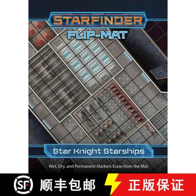 【3-4周达】Starfinder Flip-Mat: Star Knight Starships [9781640784420]