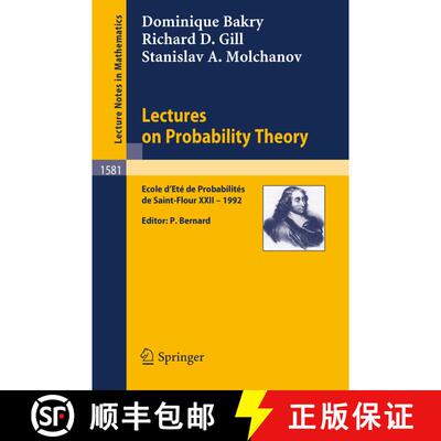 【3-4周达】Lectures on Probability Theory: Ecole d'Ete de Probabilites de Saint-Flour XXII - 1992 [9783540582083]